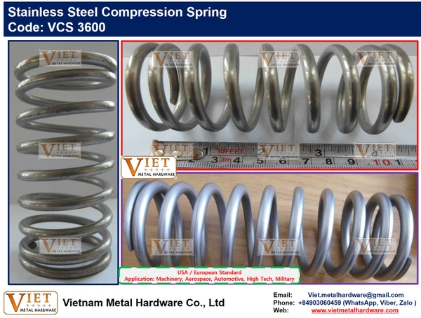Stainless Steel Compression Spring. VCS 3600 - VIETNAM METAL HARDWARE ...