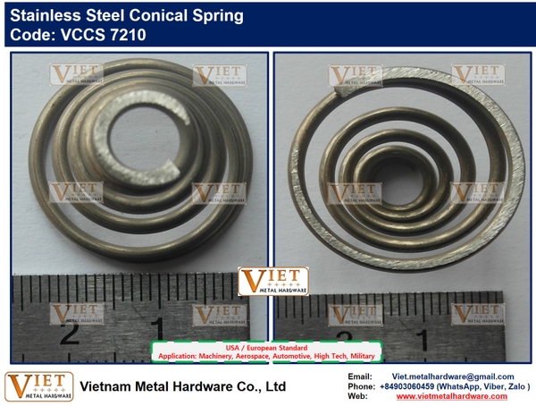 Stainless Steel Conical Spring VS 7210 - VIETNAM METAL HARDWARE CO., LTD