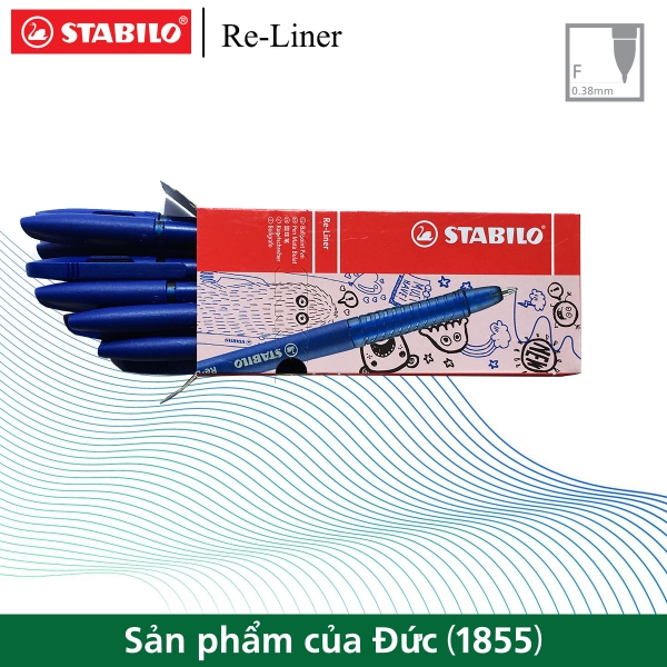Hộp 10 Bút bi nắp STABILO Re-Line F/XF CÔNG TY TNHH PHÁT TRIỂN THỊ ...