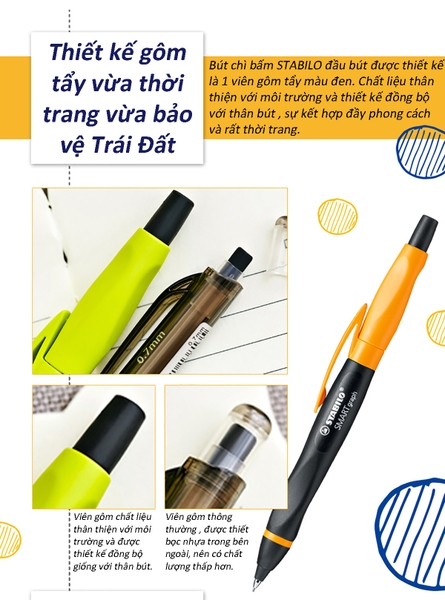 Combo bút chì bấm STABILO SMARTgraph 1842 0.5mm CÔNG TY TNHH PHÁT TRIỂN ...