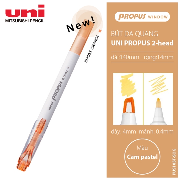 Bút dạ quang 2 đầu UNI PROPUS CÔNG TY TNHH PHÁT TRIỂN THỊ TRƯỜNG VÀ ĐẦU ...