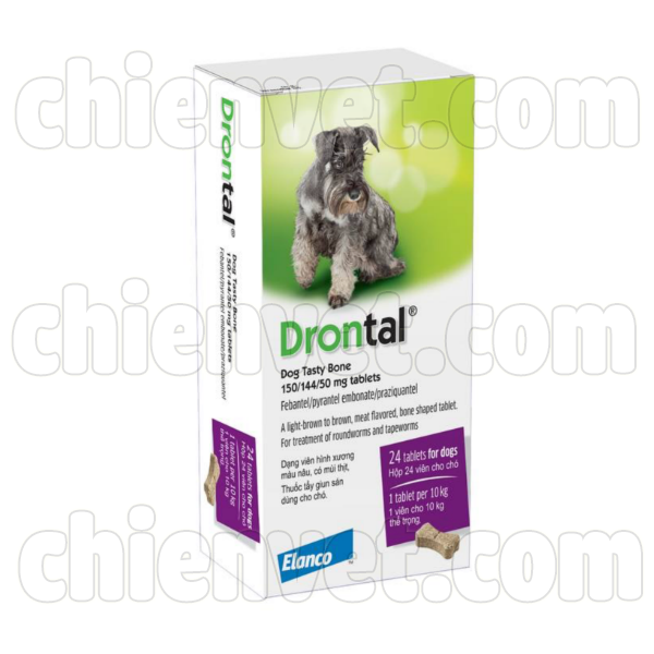 Thuốc tẩy giun sán dành cho chó DRONTAL TASTY TAB DOG 10KG (BS ...