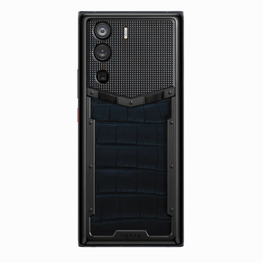 VERTU METAVERTU Navy Blue Alligator Leather 5G Web3 Phone With Clous De ...