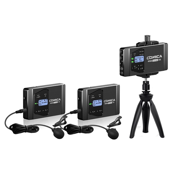 Comica WS60 Combo Micro không dây mini linh hoạt UHF hai kênh chính ...