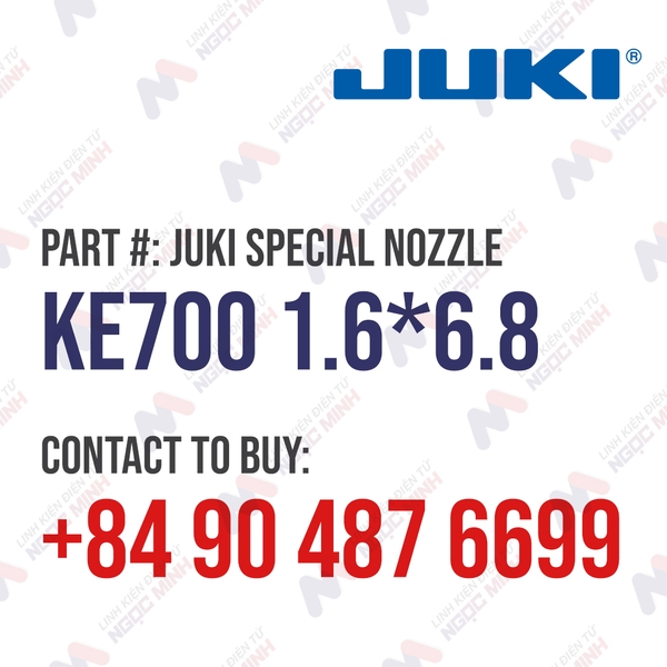 Nozzle KE700 1.6*6.8 JUKI - Ngoc Minh Electronics