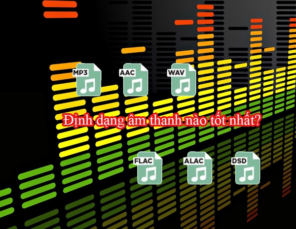 So sánh WAV, FLAC, ALAC, MP3, AAC, DSD: Định dạng nào tốt nhất?