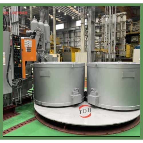 Lò điện nấu nhôm bàn xoay | TDH Việt Nam