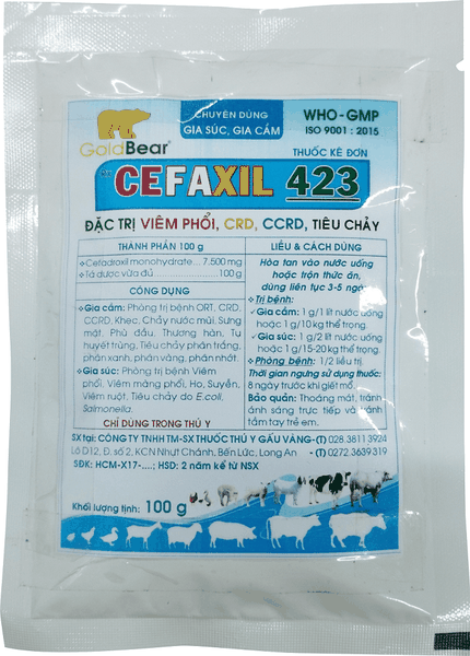 Rx-CEFAXIL 423 (100 G/GÓI)-Thuốc kê đơn | Gấu Vàng