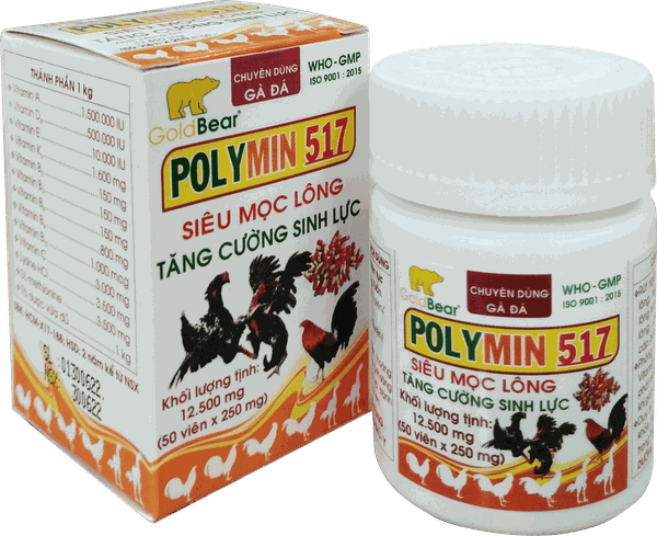 POLYMIN 517 (50 VIÊN/HỘP) | Gấu Vàng
