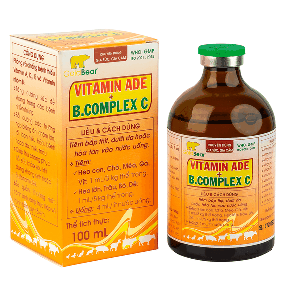 VITAMIN ADE+B.COMPLEX C (100 ML/LỌ) | Gấu Vàng
