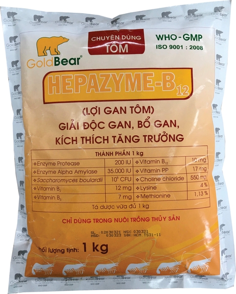 HEPAZYME-B12 (1 KG/GÓI) TÔM | Gấu Vàng