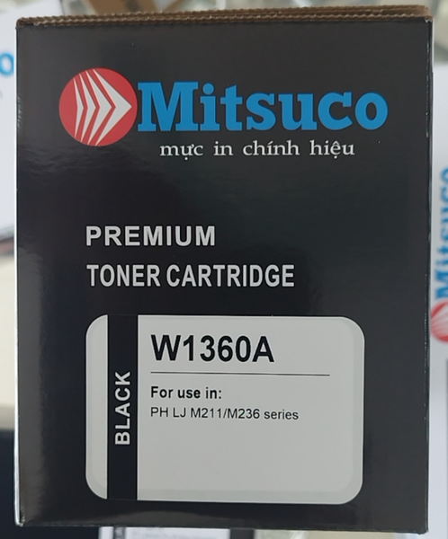 Hôp mực 136A (W1360A) Mitsuco, có chíp - Dùng cho máy in HP M211 M211D ...