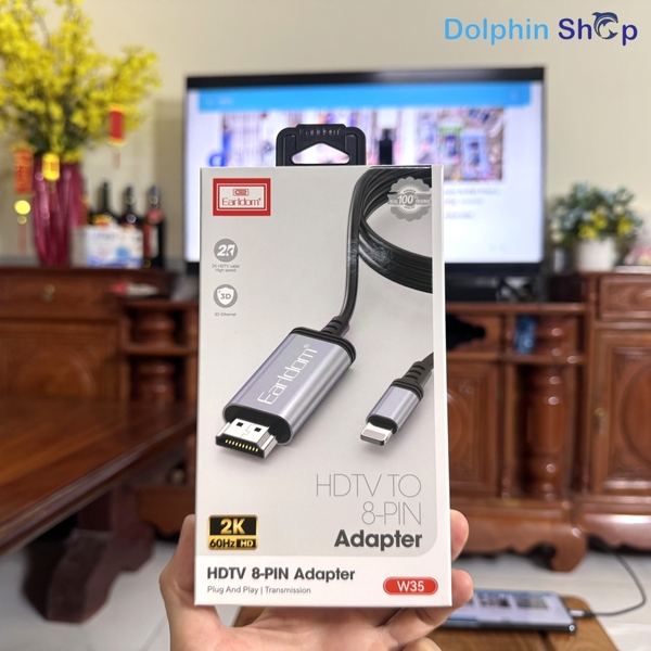 Dây HDMI iPhone, iPad Earldom W35 Hỗ Trợ Độ Phân Giải 2K Siêu Sắc Nét ...
