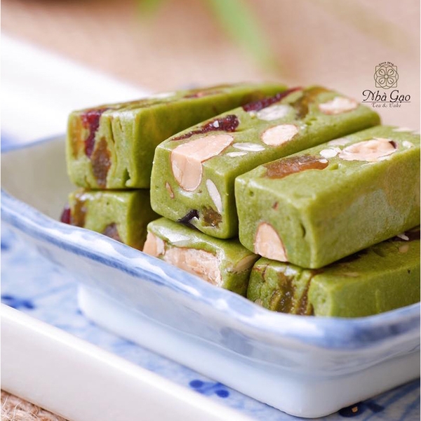 Kẹo Nougat vị matcha