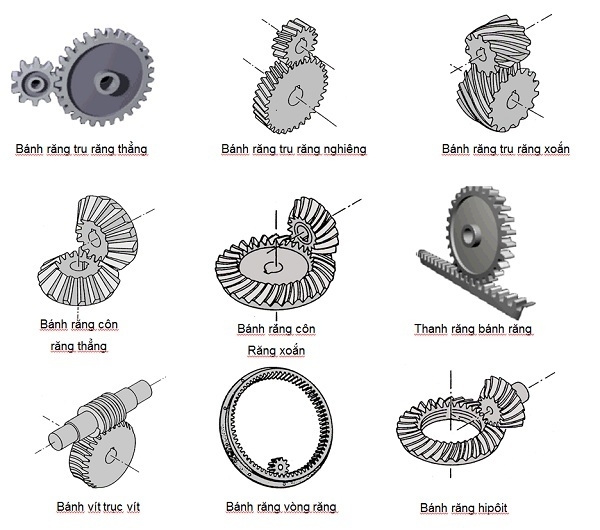 Bánh răng là gì ? Các loại bánh răng