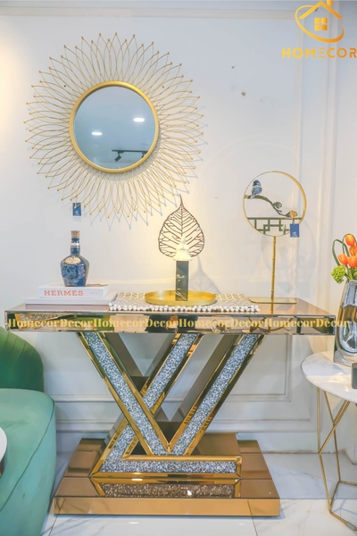 BÀN CONSOLE LV KIẾNG BRONZE Homecor - Nội Thất Cần Thơ