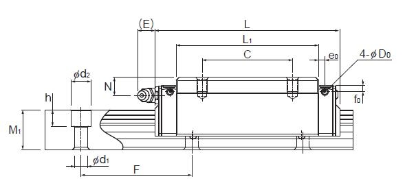 LM GUIDE BLOCK_[HSR20R]_,Use for Reflow Underfill modelLCV-45Q, maker: THK