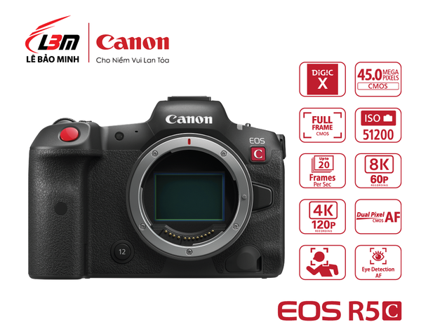 CANON CINEMA EOS R5C BODY - CHÍNH HÃNG | Khánh Long Camera