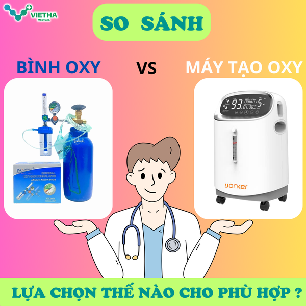 So Sánh Bình Oxy với Máy Tạo Oxy! Lựa chọn sao cho phù hợp?