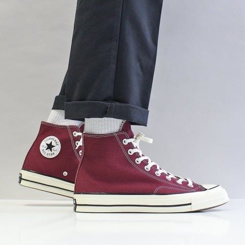 CONVERSE 1970S BURGUNDY HIGH SAIGON SNEAKER