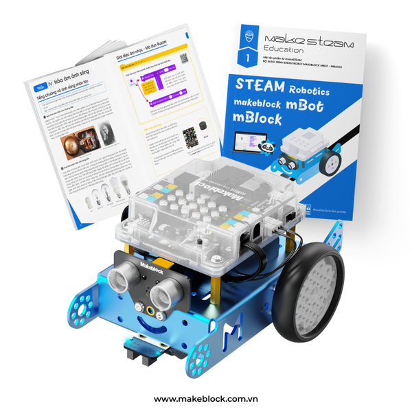 Robot mBot V1.2 Bluetooth Makeblock lập trình Scratch dành cho độ tuổi 6+