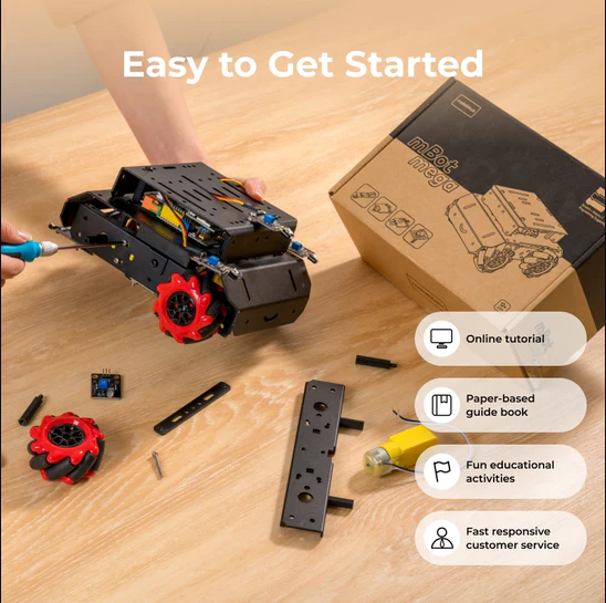 Robot mBot Mega Makeblock điều khiển từ xa giúp trẻ học thông qua chơi