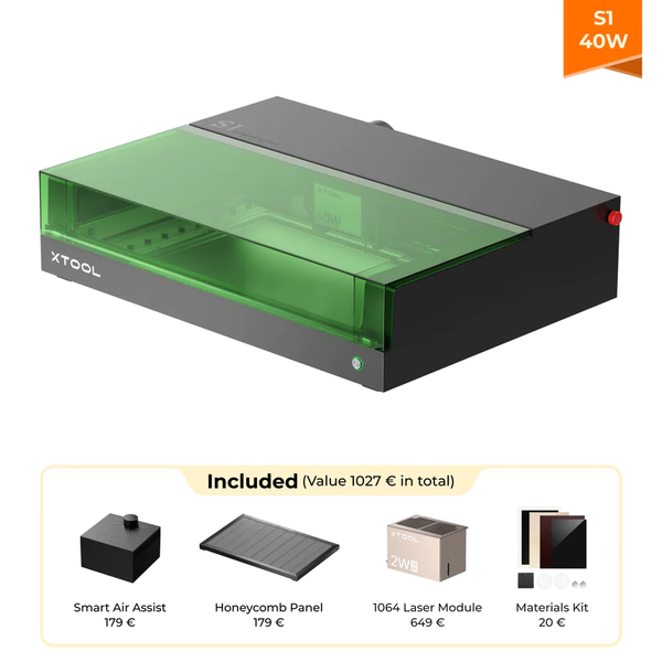 xTool S1 40W Dark_Productive Kit Makeblock