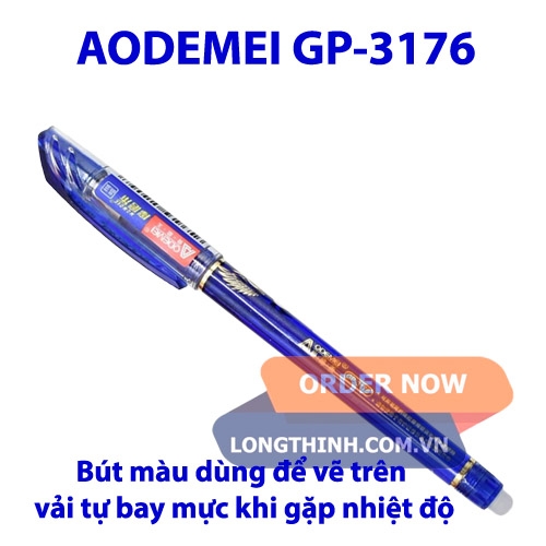 Bút gel xóa AODEMEI 3176 Long Thịnh