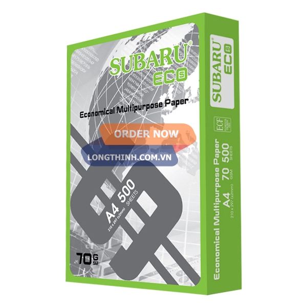Giấy A4 Subaru 70gsm Long Thịnh