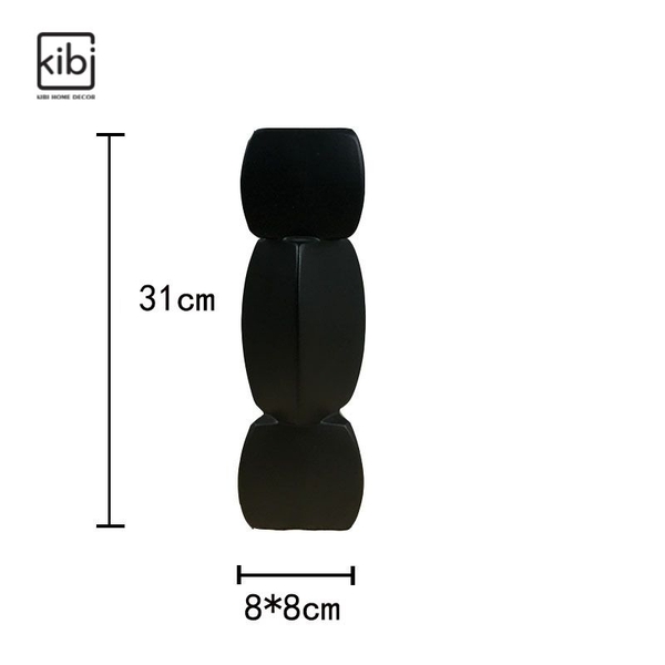 BÌNH GỐM AVALON ĐEN TRẮNG | KIBI HOME DECOR