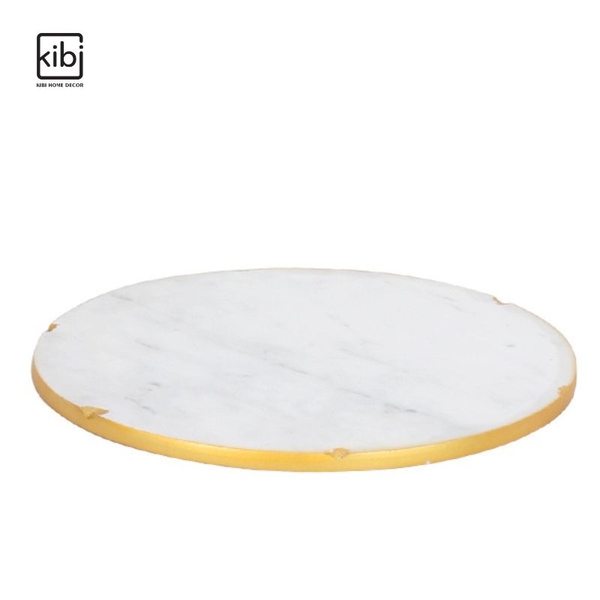 KHAY TRÒN TRANG TRÍ ĐÁ MABLE | KIBI HOME DECOR