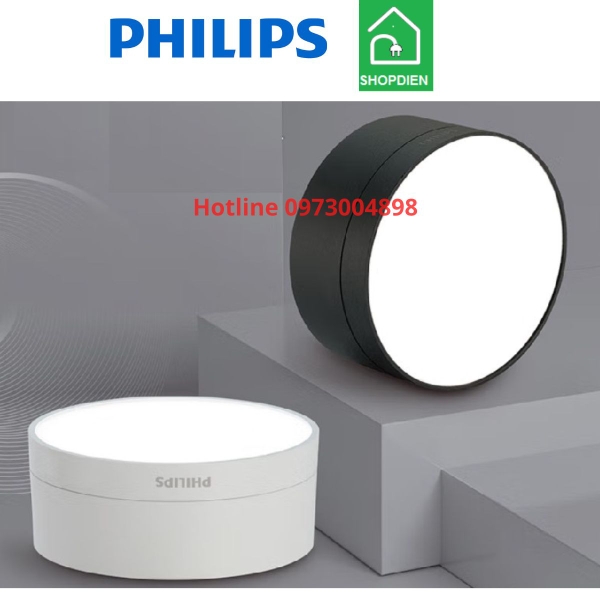 Đèn ống bơ ốp nổi tròn vỏ đen 9W Philips DL212 EC RD 100 9W B HV 03 ...