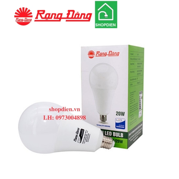 A95N1 20W Rạng Đông Bóng đèn tròn LED bulb 20W đui xoáy E27 CÔNG TY ...