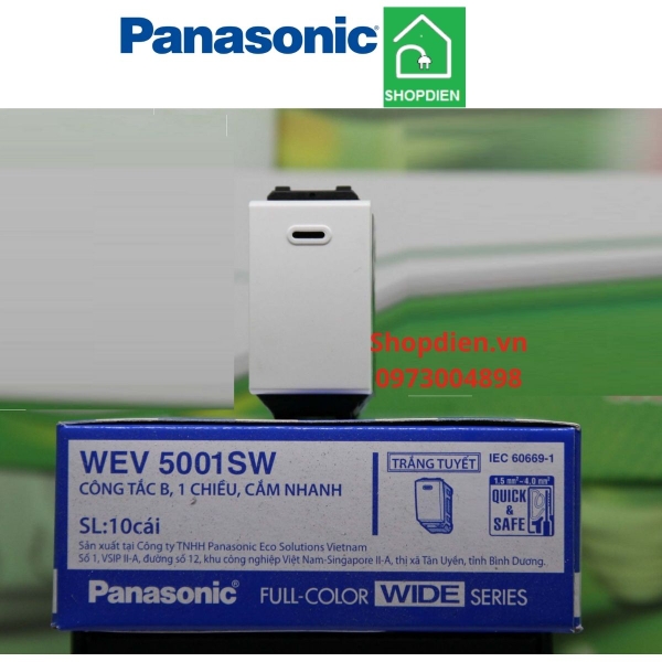 WEV5001-7SW Panasonic Công tắc đơn 1 chiều Wide Series CÔNG TY TNHH ...