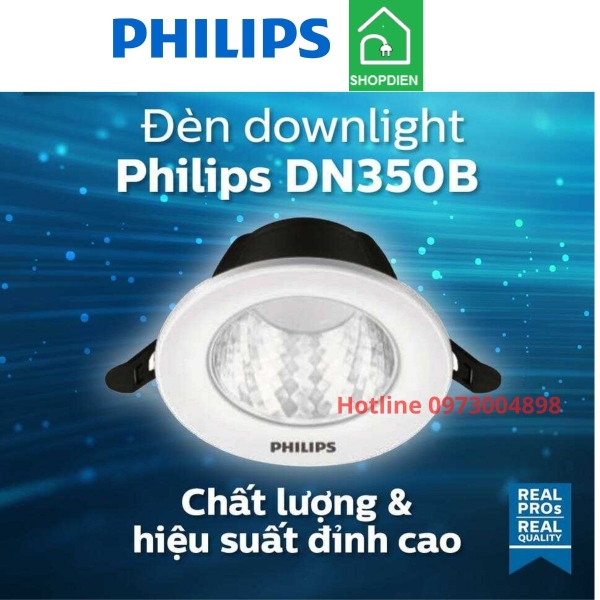 Đèn downlight âm trần chóa sâu 20W D150 DN035B Philips DN035B LED20/WW ...