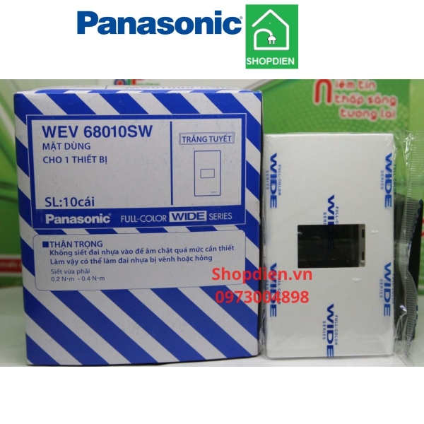 WEV68010SW Panasonic Mặt 1 thiết bị Wide Series màu trắng CÔNG TY TNHH ...