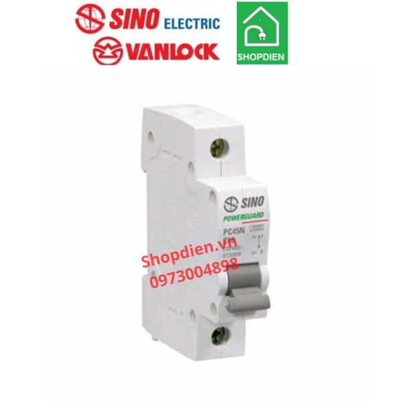 PS45N/C1032 Sino Vanlock MCB 1P 32A 4.5kA Aptomat cầu dao tự động CÔNG ...