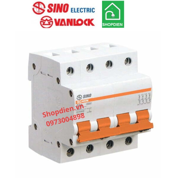 SC45N/C4020 Sino MCB 4P 20A 4.5kA Aptomat cầu dao tự động CÔNG TY TNHH ...