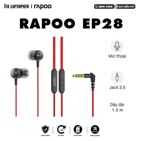 RAPOO - Headset Music EP28 - LAPTOPNEW.vn