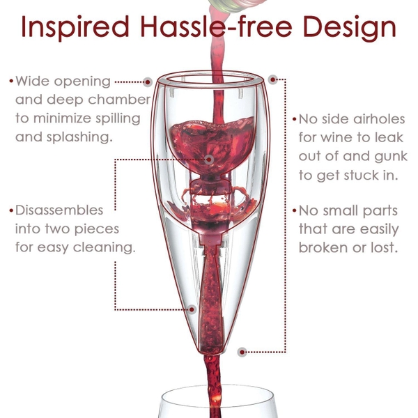 bộ rót sục oxi cho rượu vang Vintorio Wine Aerator