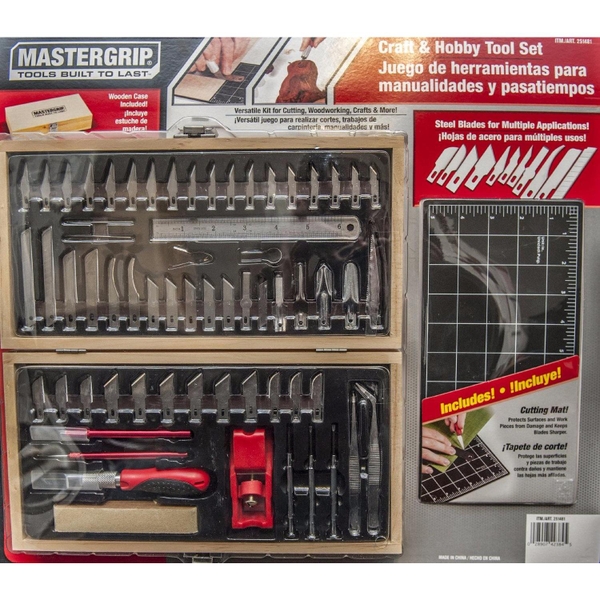 Bộ dụng cụ chạm khắc Mastergrip Craft & Hobby Tool Set 67 món - Hitech USA