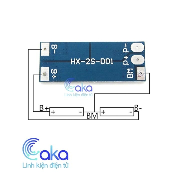 Mạch bảo vệ pin 2S 10A cell 18650 - linh kiện điện tử tphcm giá rẻ