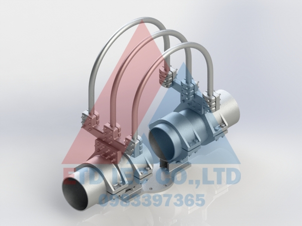 Kẹp cực ống nhôm loại giãn nở - EXPANSION BUS SUPPORT CLAMP ETD IEC
