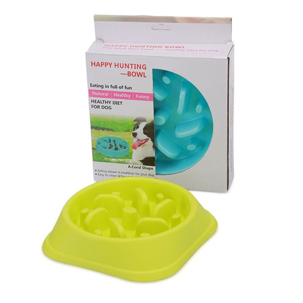 Bát chống nghẹn Happy cho chó mèo Puppy Pet Shop