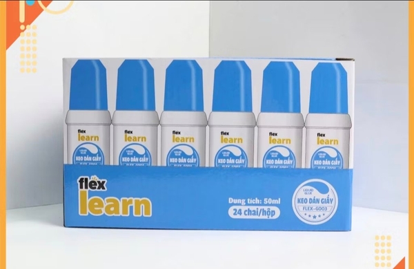 Chai Keo Nước Dán Giấy 50ml FLEX - F003 Nhà sách Hồng Bách