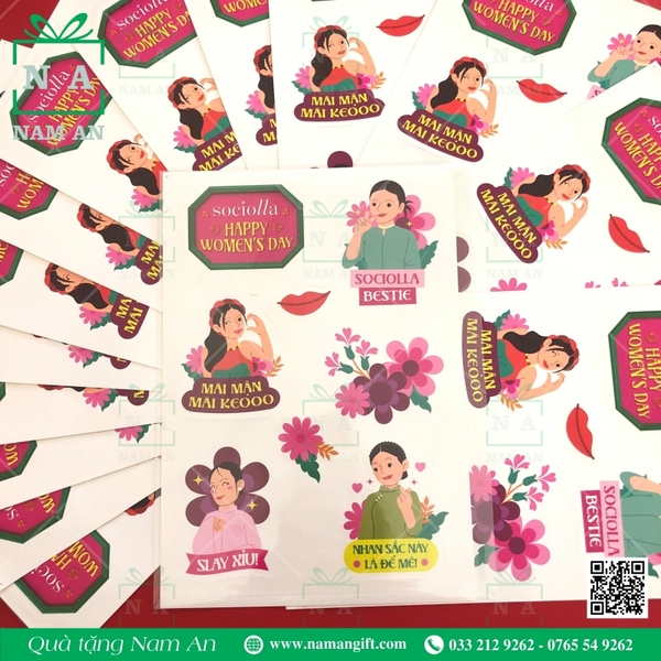 "STICKER" NHÃN DÁN SIÊU NHẮNG - THIẾT KẾ THEO PHONG CÁCH DOANH NGHIỆP
