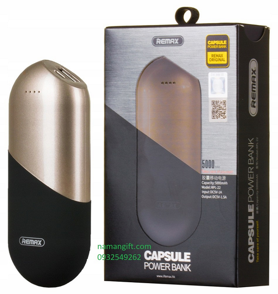 PIN REMAX RPl-22 5000mAh - PIN SẠC DỰ PHÒNG-QUÀ TẶNG DOANH NGHIỆP