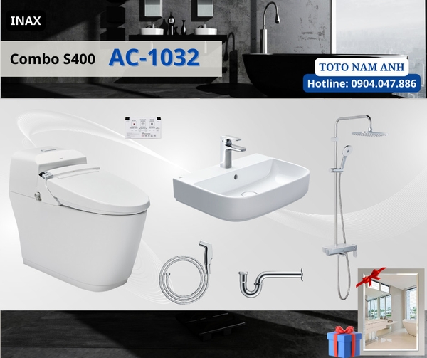 Combo thiết bị vệ sinh INAX S200 AC-602VN-5 - Thiết kế phù hợp với ...