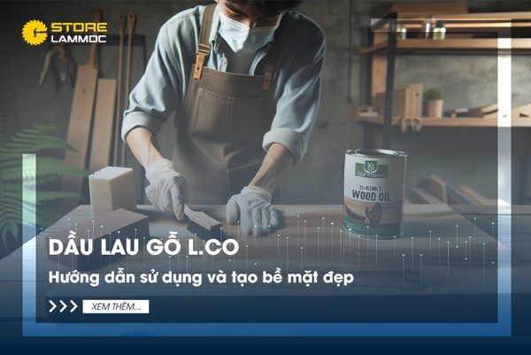 Dầu lau gỗ L.Co: Hướng dẫn sử dụng và tạo bề mặt đẹp