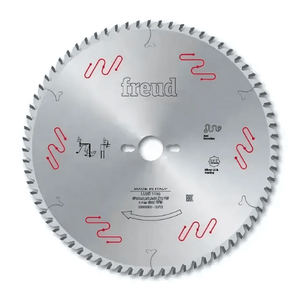 Lưỡi cưa gỗ tự nhiên ít ồn, 250mm, 60 răng, cốt 30mm Frued LU2B-0700